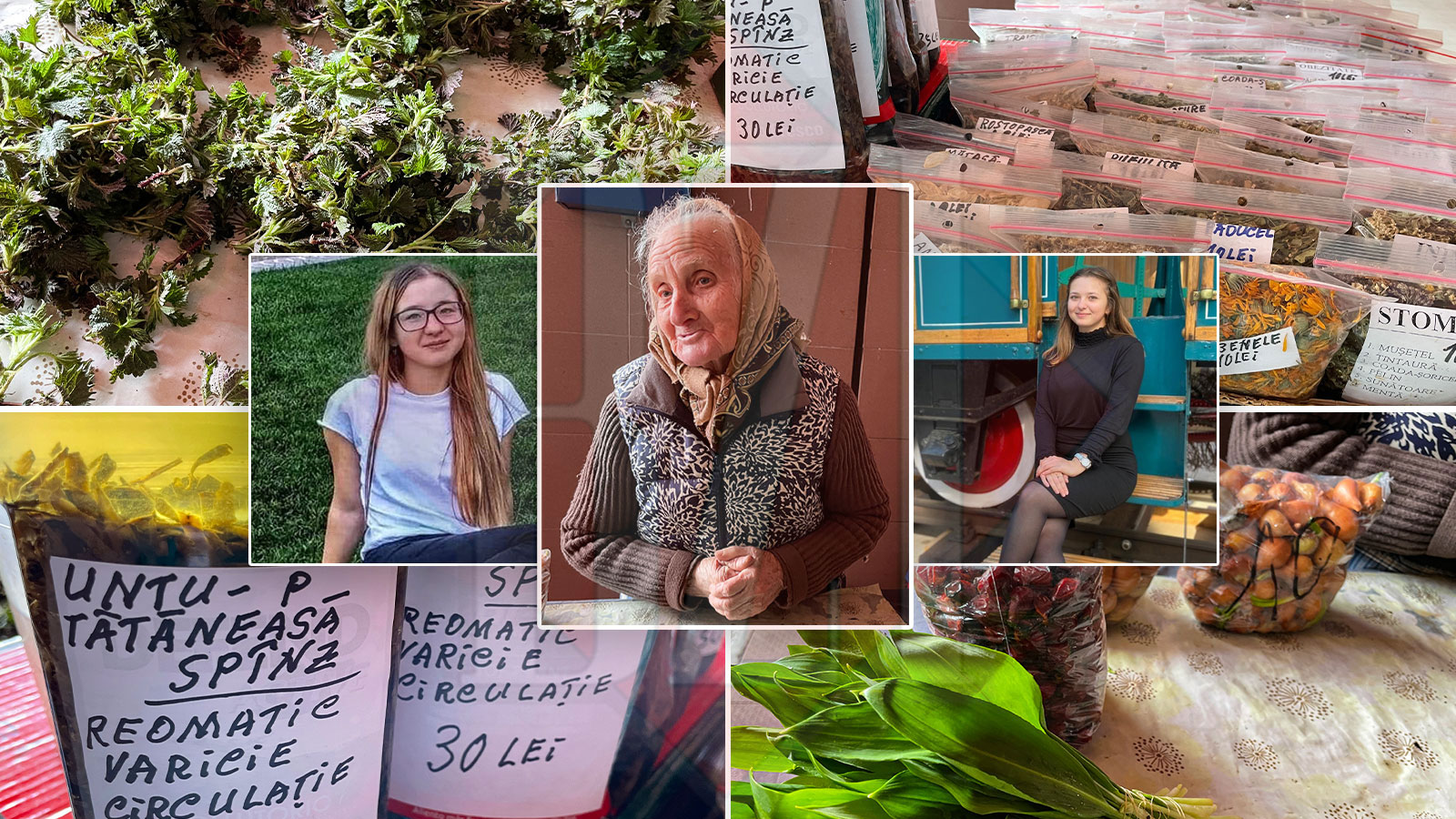Așa arată o bunică de poveste! Vinde buruieni în piață pentru a-și ține ...