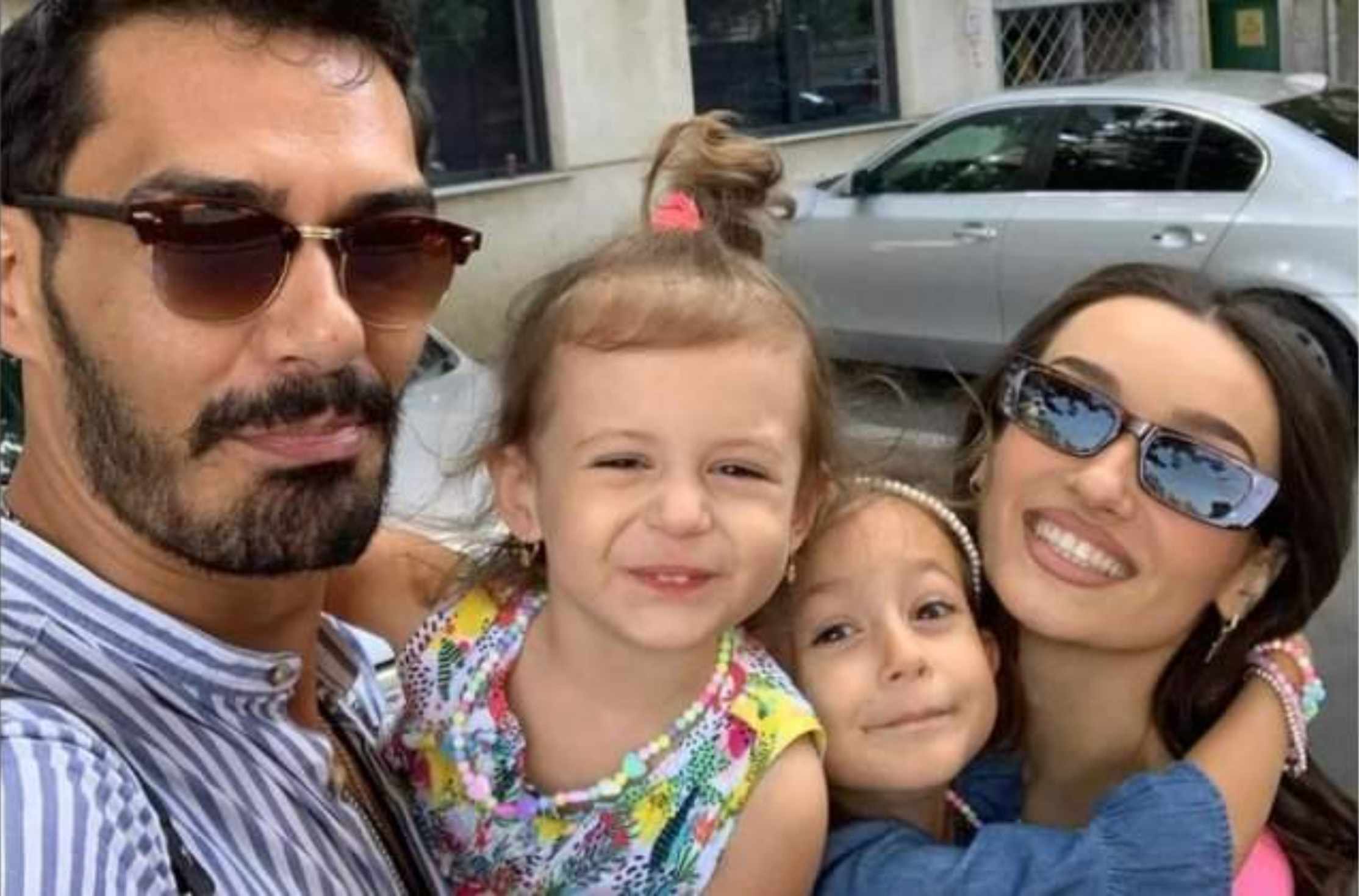 George Burcea, în vacanță cu cele două fetițe. Ella și Clara Maria s-au ...