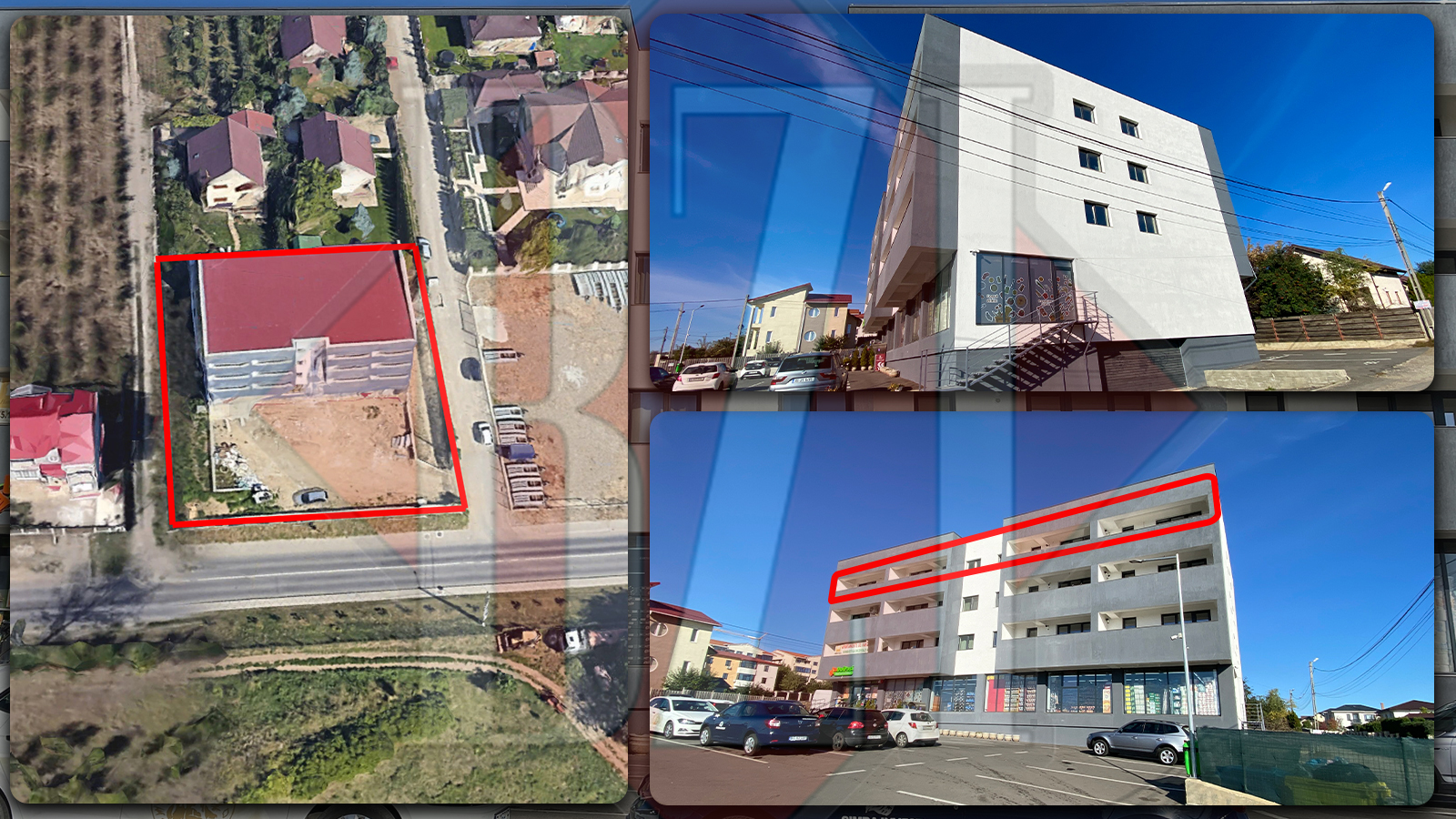 Bloc de locuințe colective, construit fără autorizație la granița Iași