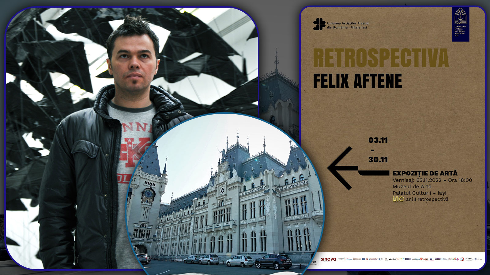 Expoziția de artă plastică „Retrospectiva Felix Aftene”, la Palatul
