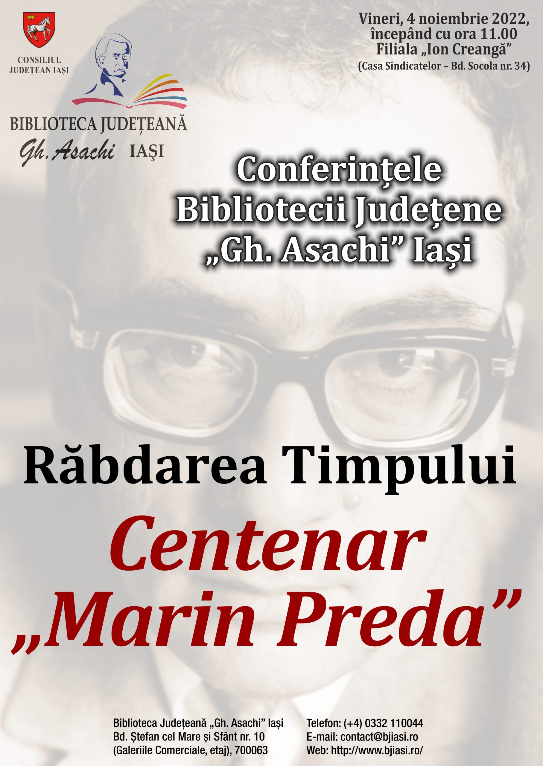 Răbdarea Timpului – Centenar „Marin Preda” - Conferințele Bibliotecii ...