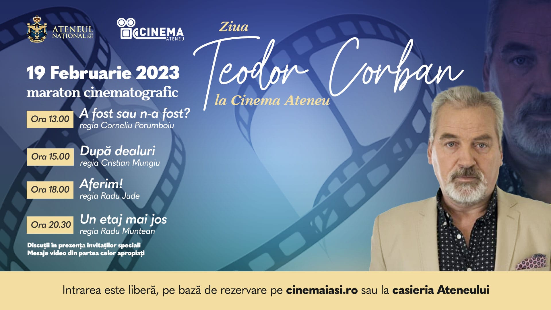 Maraton cinematografic: Ziua Teodor Corban, la Cinema Ateneu • Buna ...