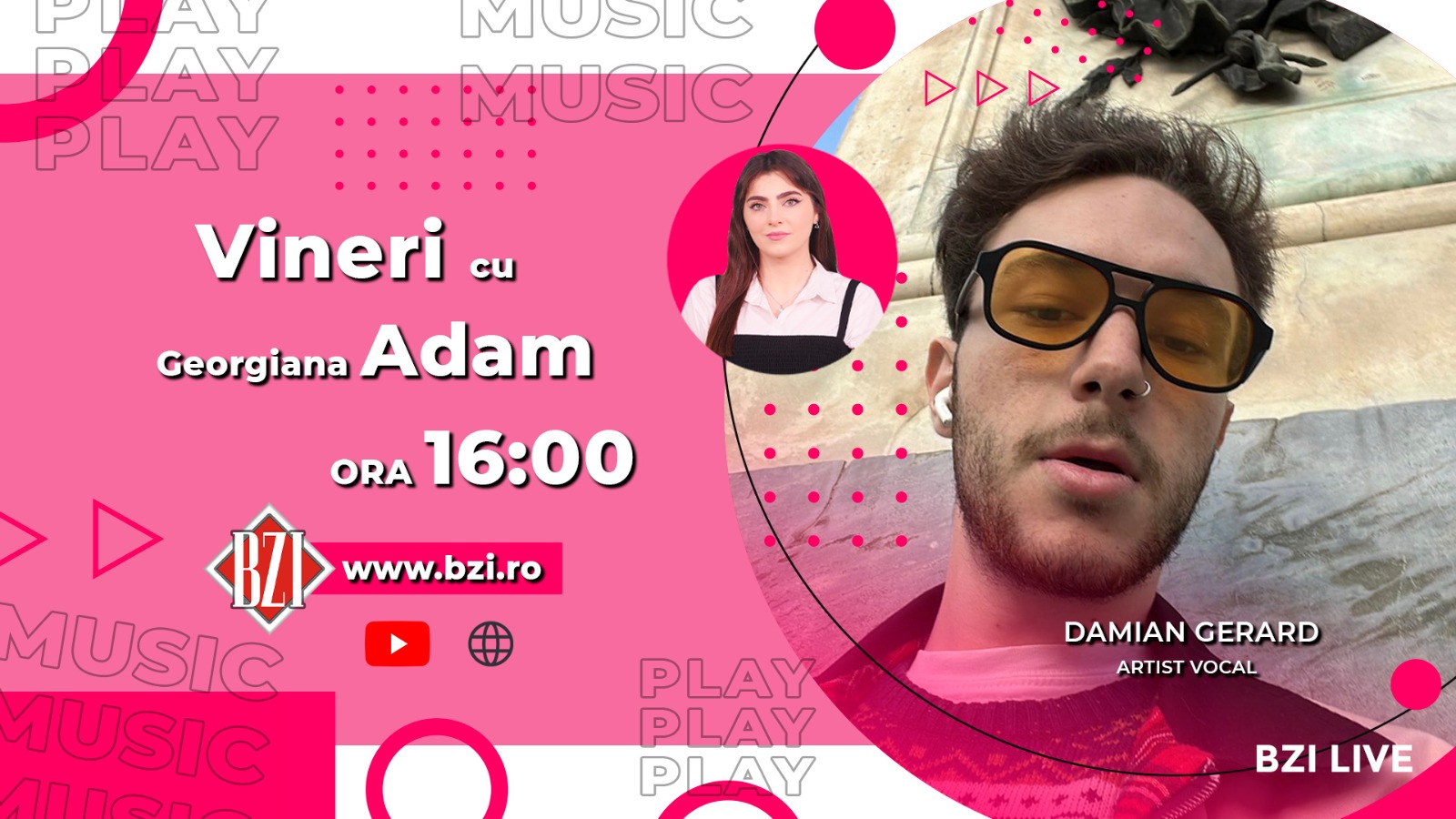 LIVE VIDEO - Damian Gerard, artist vocal, povestește pentru BZI LIVE ...