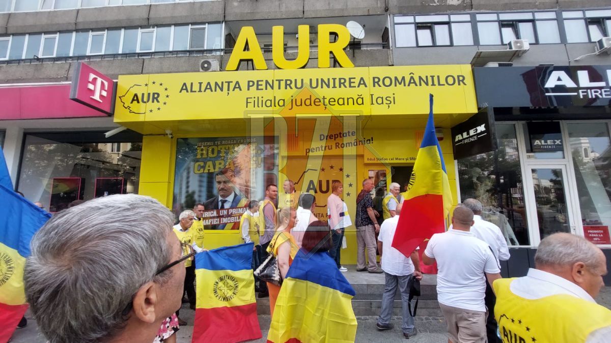 Filiala Iași a partidului AUR își inaugurează noul sediu - FOTO, LIVE ...