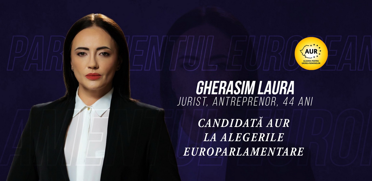 Laura Gherasim, candidat AUR la Europarlamentare: Am depus un memoriu ...