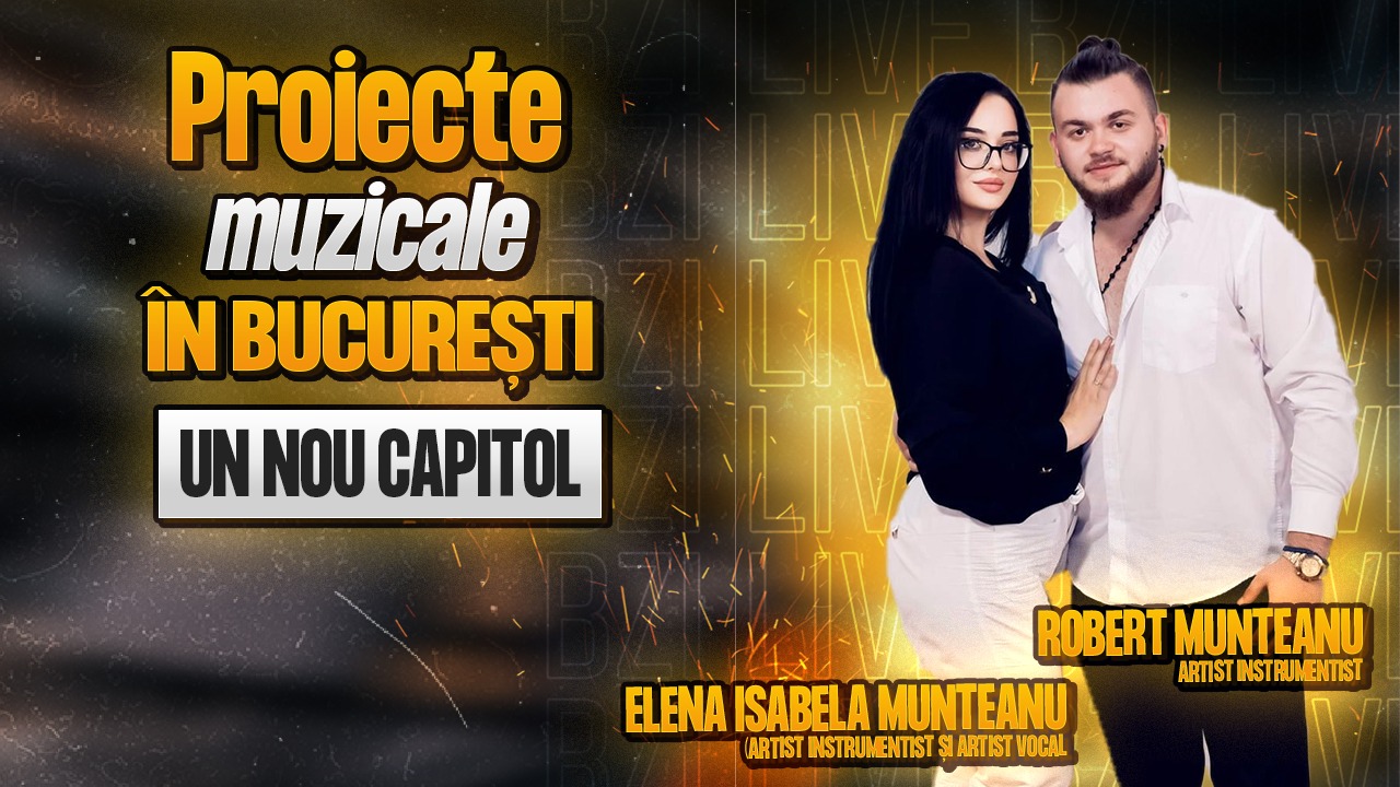 LIVE VIDEO - Elena Isabela Munteanu, artist instrumentist, artist vocal și Robert Munteanu ...