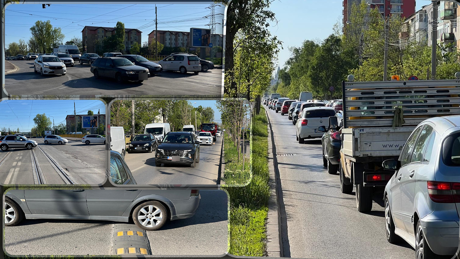 Un limitator de viteză montat pe bulevardul Chimiei din Iași