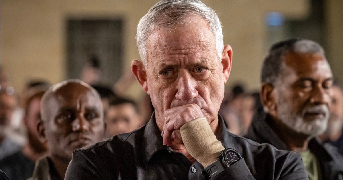 Partidul lui Benny Gantz, membru al cabinetului de război israelian, a ...