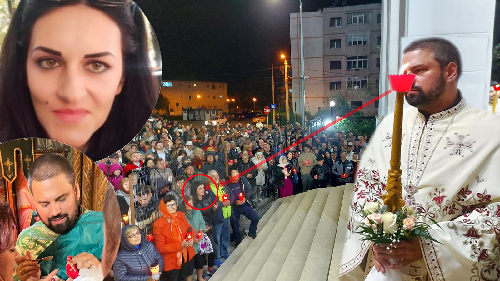 Avem imagini incendiare cu preotul din Strunga și presupusa