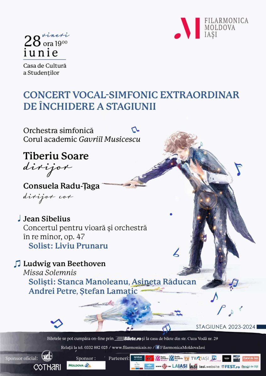Filarmonica Moldova din Iași organizează un concert vocal simfonic de ...